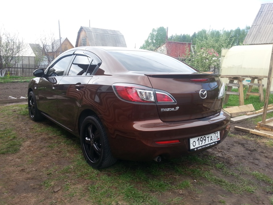 Спойлер лезвие и приятные мелочи) — Mazda 3 (2G) BL, 1,6 л, 2012 года ...