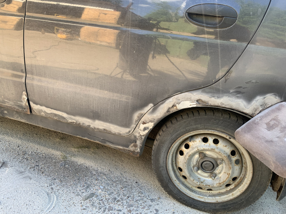 Пороги начало — Daewoo Matiz (M100/M150), 0,8 л, 2011 года | своими ...