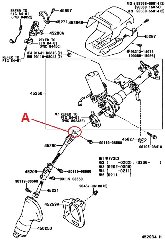 Устранение стука в рулевом — Toyota Corolla (120), 1,6 л, 2005 года ...