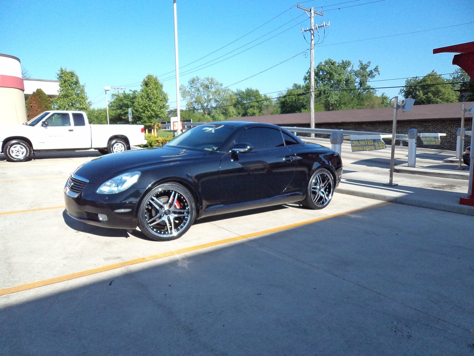Mod #22- Roderick 20" RW2 Cinque Black Machine Face Rims — Lexus SC ...