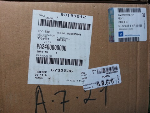 93199012 ВНЕШНИЙ ВЕРХНИЙ БАГАЖНИК GM | Запчасти на DRIVE2