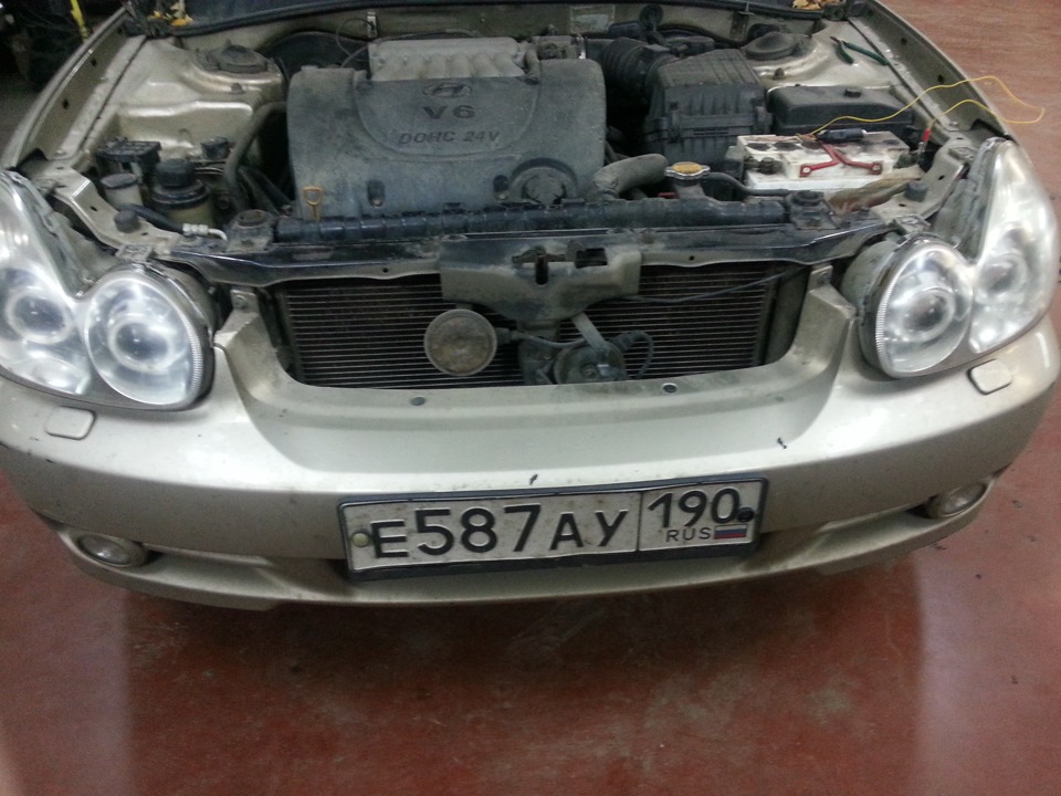 линзы в фары — Hyundai Sonata IV (EF), 2,7 л, 2005 года | тюнинг | DRIVE2