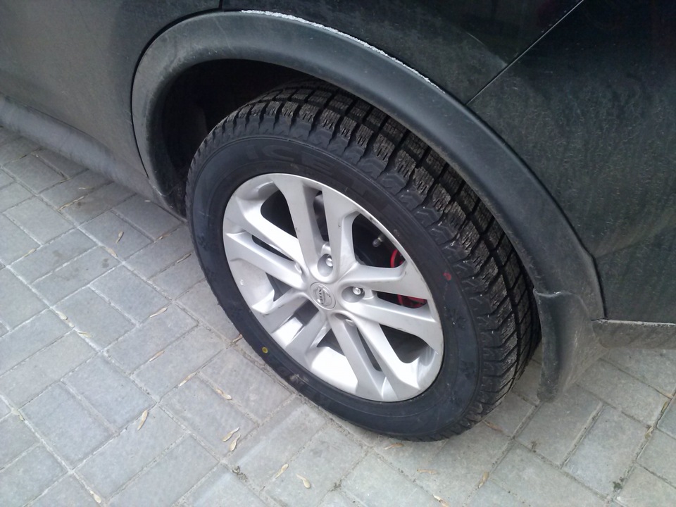 Первые снега на Juke Puke with Kenda tire — Nissan Juke (1G), 1,6 л ...