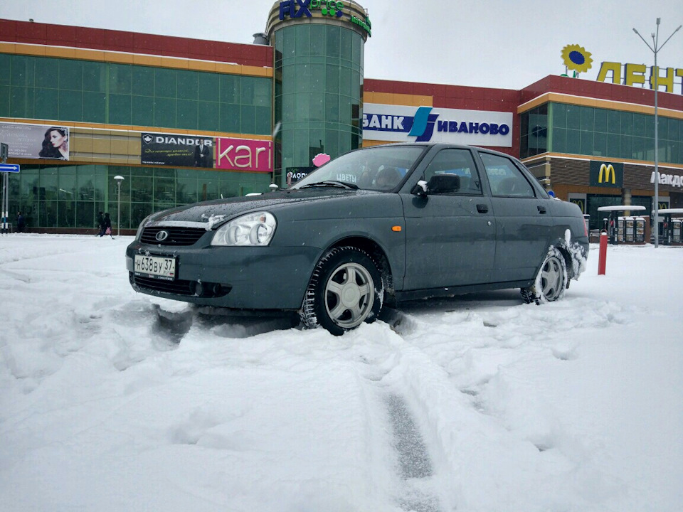 К нам в город вернулась зима !) — LADA Приора седан, 1,6 л., 2010 года ...