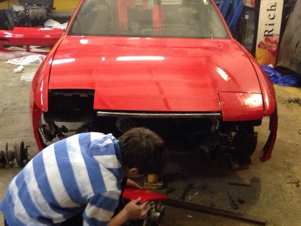 Телевизор первой и второй версии. — Nissan 240SX Chuki (S13), 2 л, 1993 ...