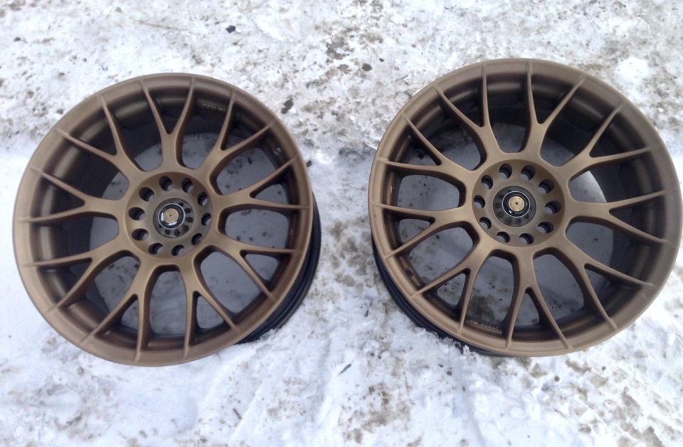 #И снова маленький шедевр A-TECH Schneider R17 Mat bronze — Honda Accord (7G), 2,4 л, 2005 года ...