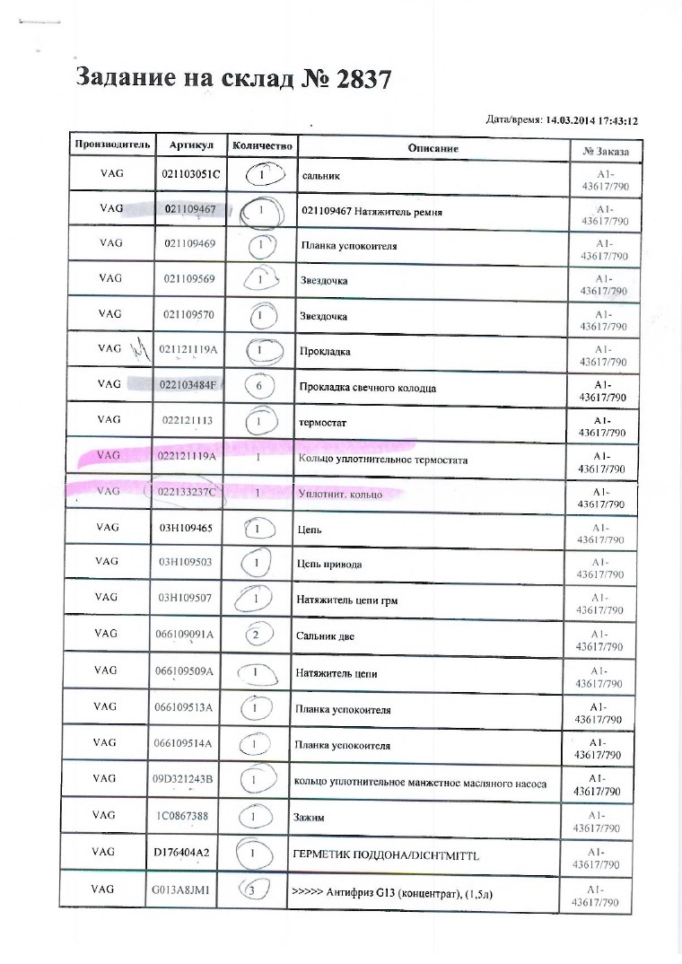 Замена ГРМ (120 тыс.км) — Volkswagen Touareg (1G), 3,2 л, 2004 года ...