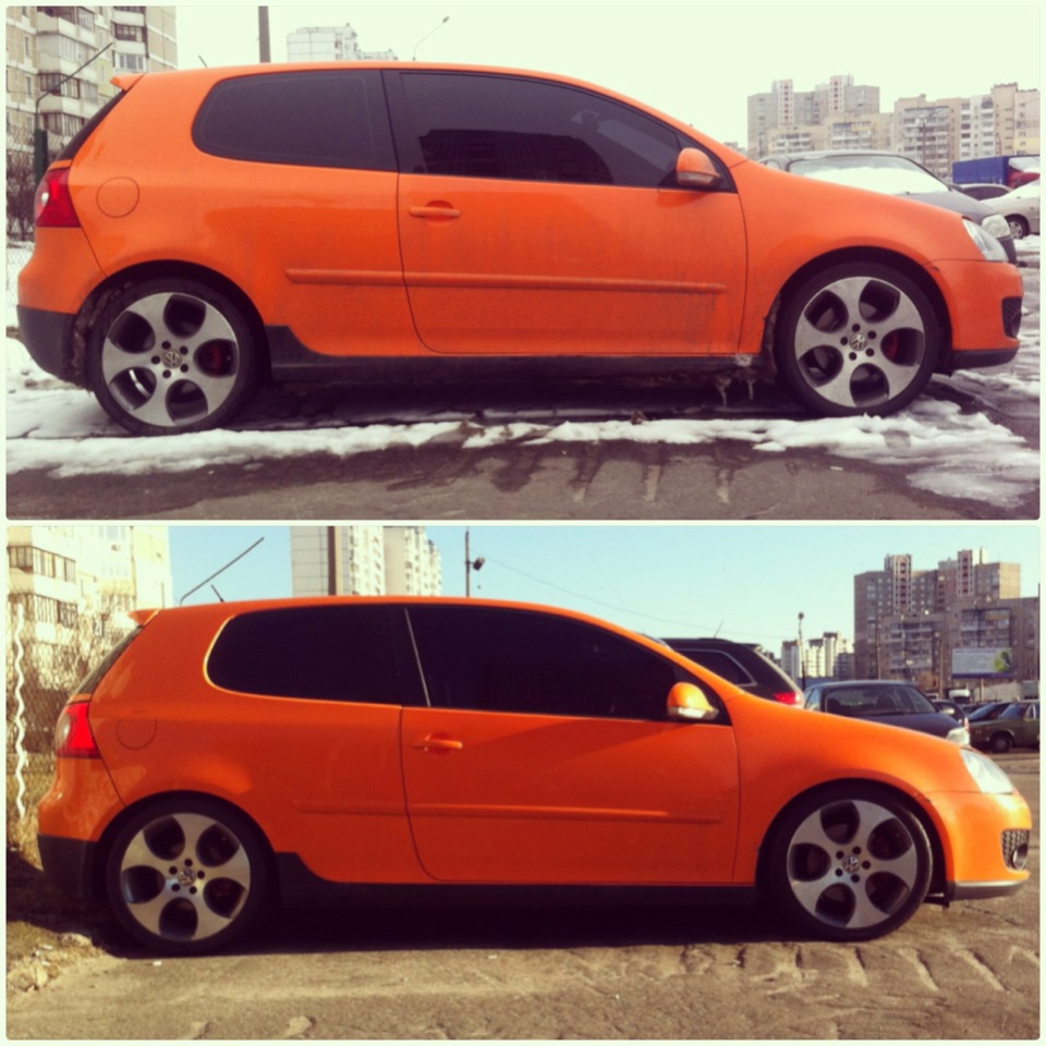 Eibach sportline! Drop — Volkswagen Golf GTI Mk5, 2 л, 2007 года ...