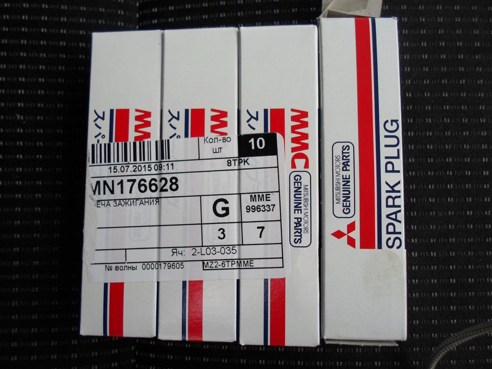 Замена свечей — Mitsubishi Lancer X, 1,5 л, 2007 года | расходники | DRIVE2