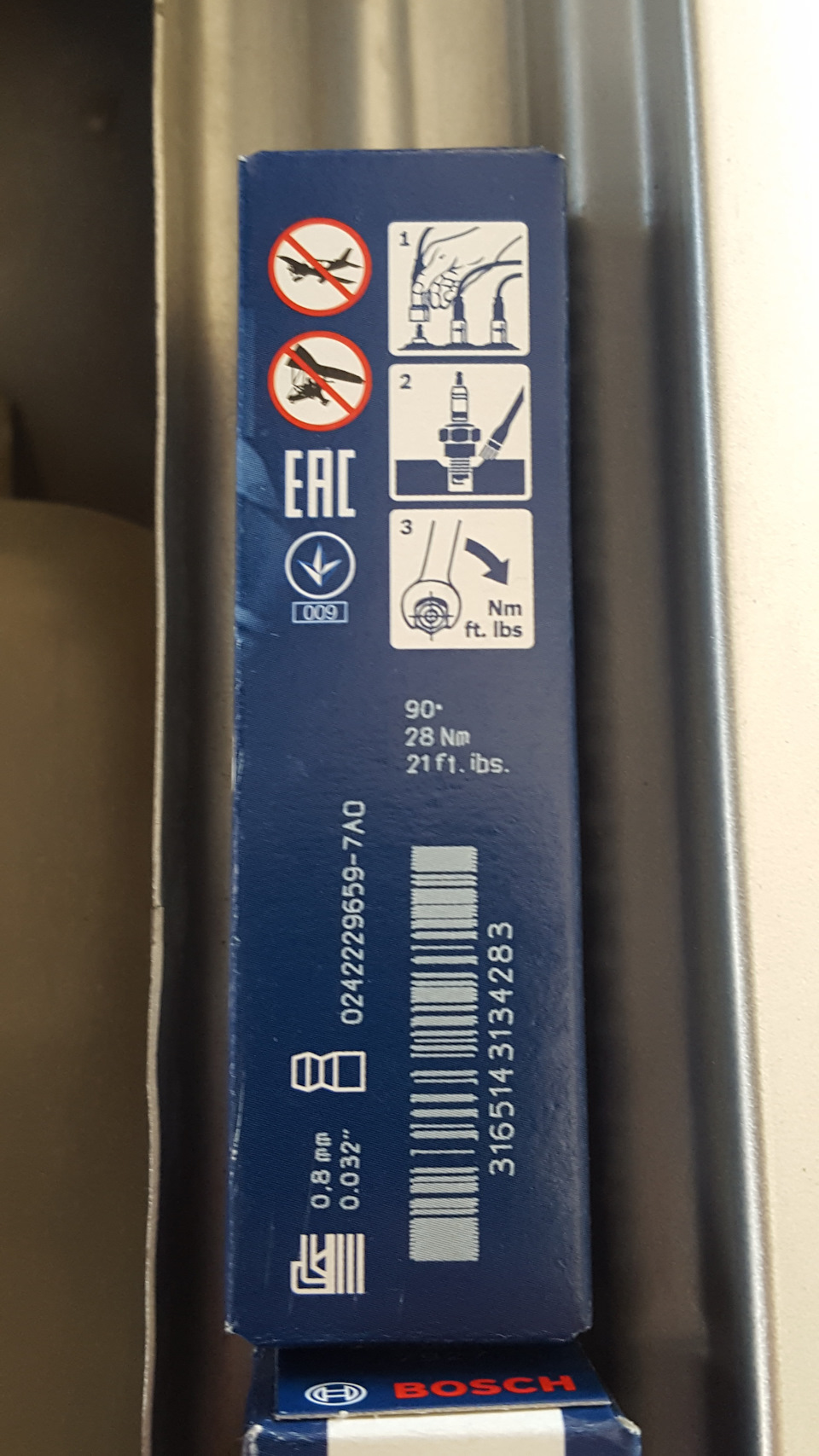 0242229659 Свеча зажигания BOSCH | Запчасти на DRIVE2