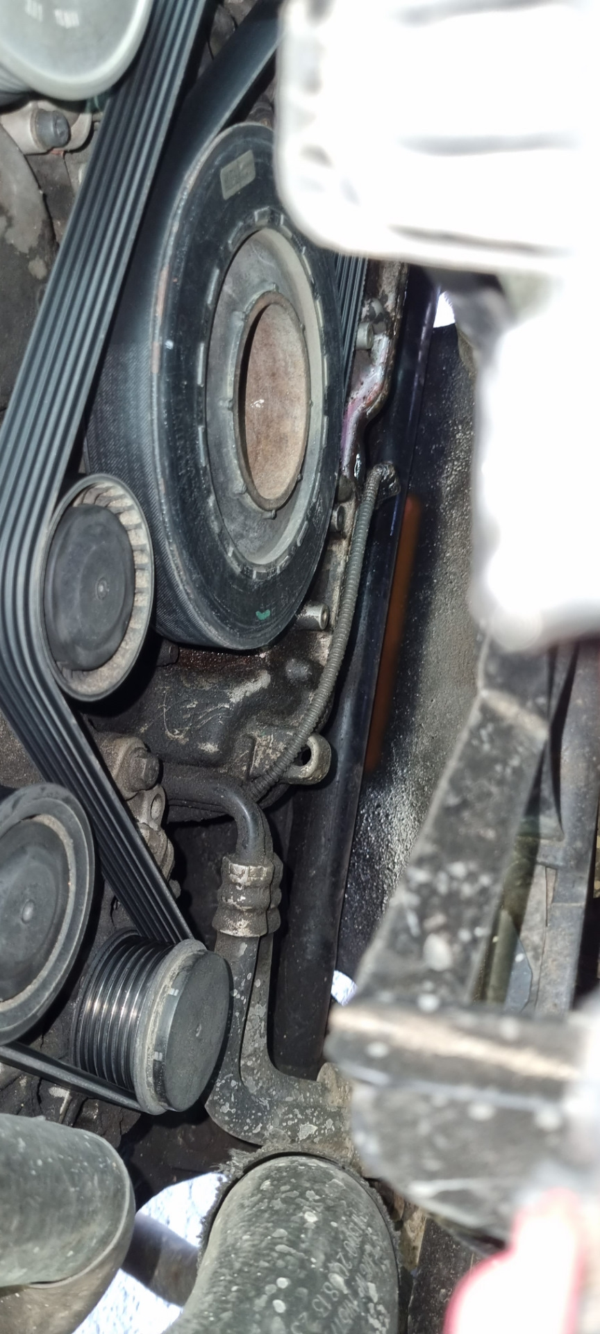 Замена прокладки передней плиты — Volkswagen Touareg (2G), 3 л, 2013 ...