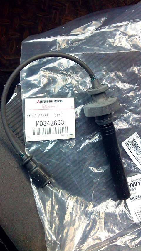 MD342893 Провод высоковольтный 1й свечи Mitsubishi | Запчасти на DRIVE2
