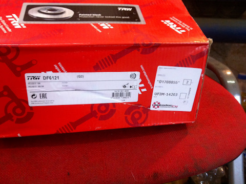 DF6121 Тормозной диск для CITROËN, PEUGEOT TRW | Запчасти на DRIVE2