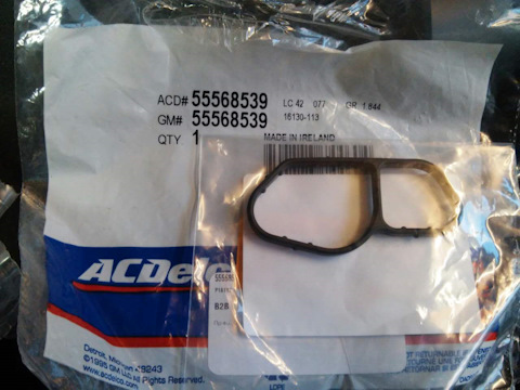 55568539 Прокладка масляного теплообменника GM | Запчасти на DRIVE2