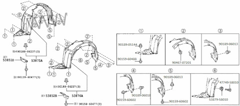 9015960477 КЛИПСА КРЕПЕЖНАЯ 863 TOYOTA LEXUS | Запчасти на DRIVE2