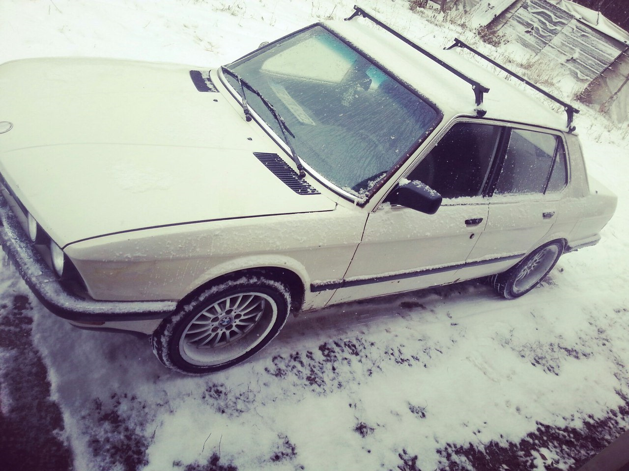 В эту зиму катаю на Breyton R17 — BMW 5 series (E28), 2,8 л, 1987 года ...