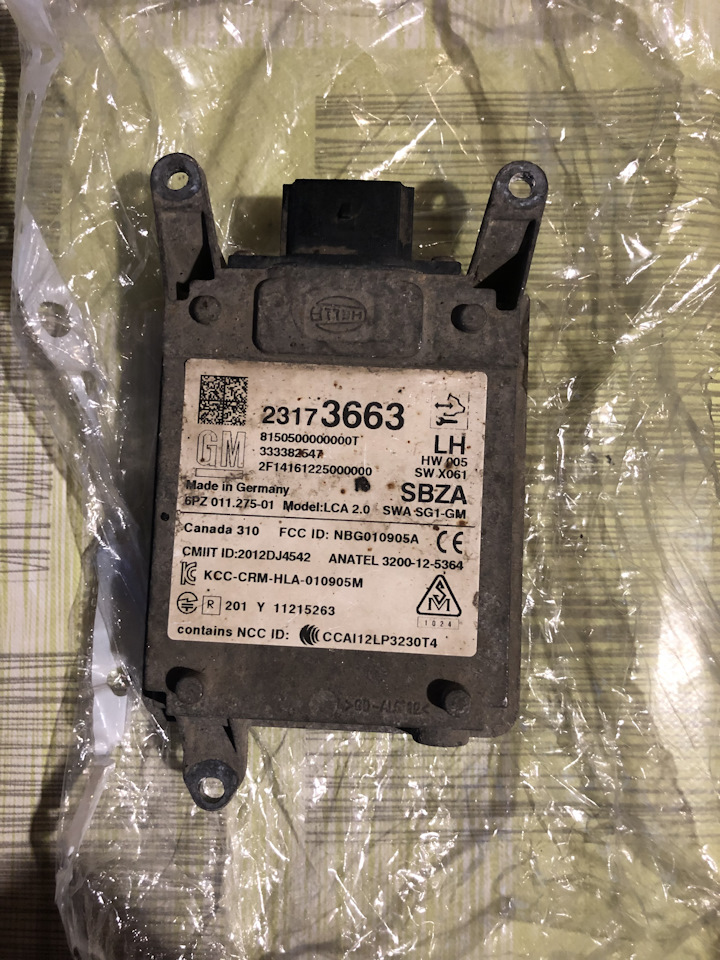 23173663 Блок управления парктроником Opel Insignia 2008> GM | Запчасти ...