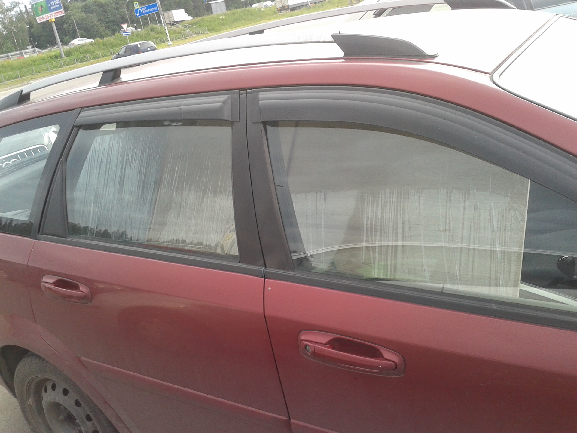 Шторка на окна — Chevrolet Lacetti SW, 1,6 л, 2008 года | прикол | DRIVE2