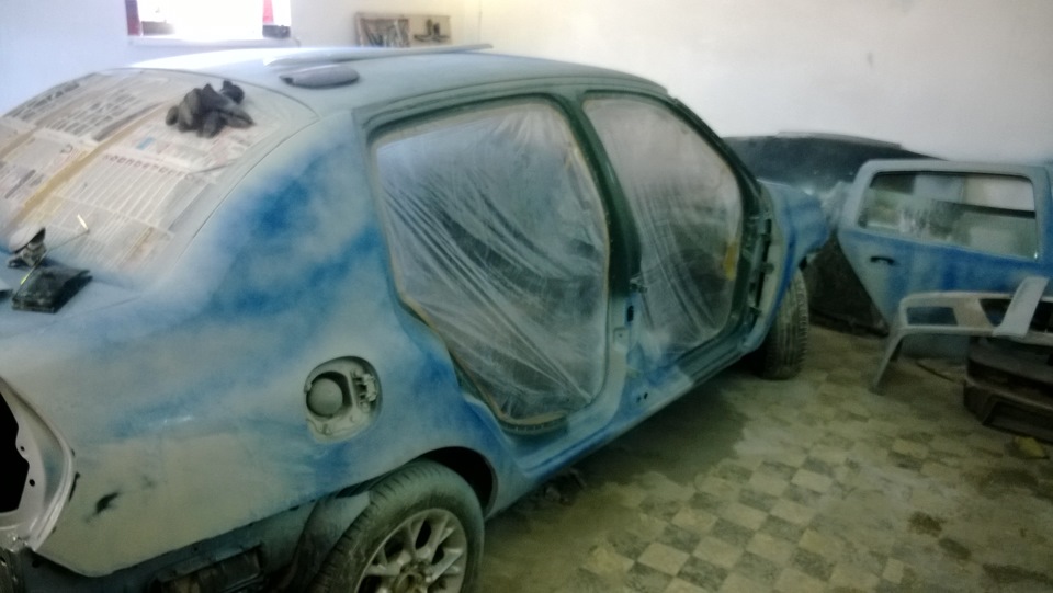 Проявка грунта. — Renault Symbol, 1,4 л, 2004 года | своими руками | DRIVE2