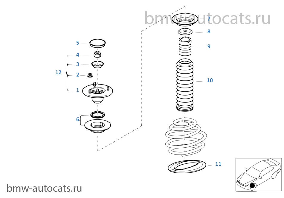 Установка колпаков стаканов E39 — BMW 5 series Touring (E39), 3 л, 2001 ...