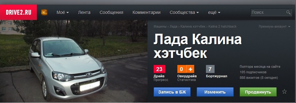 4-ре восьмерки! — Lada Калина Хэтчбек (2G), 1,6 л, 2013 года | просто так | DRIVE2