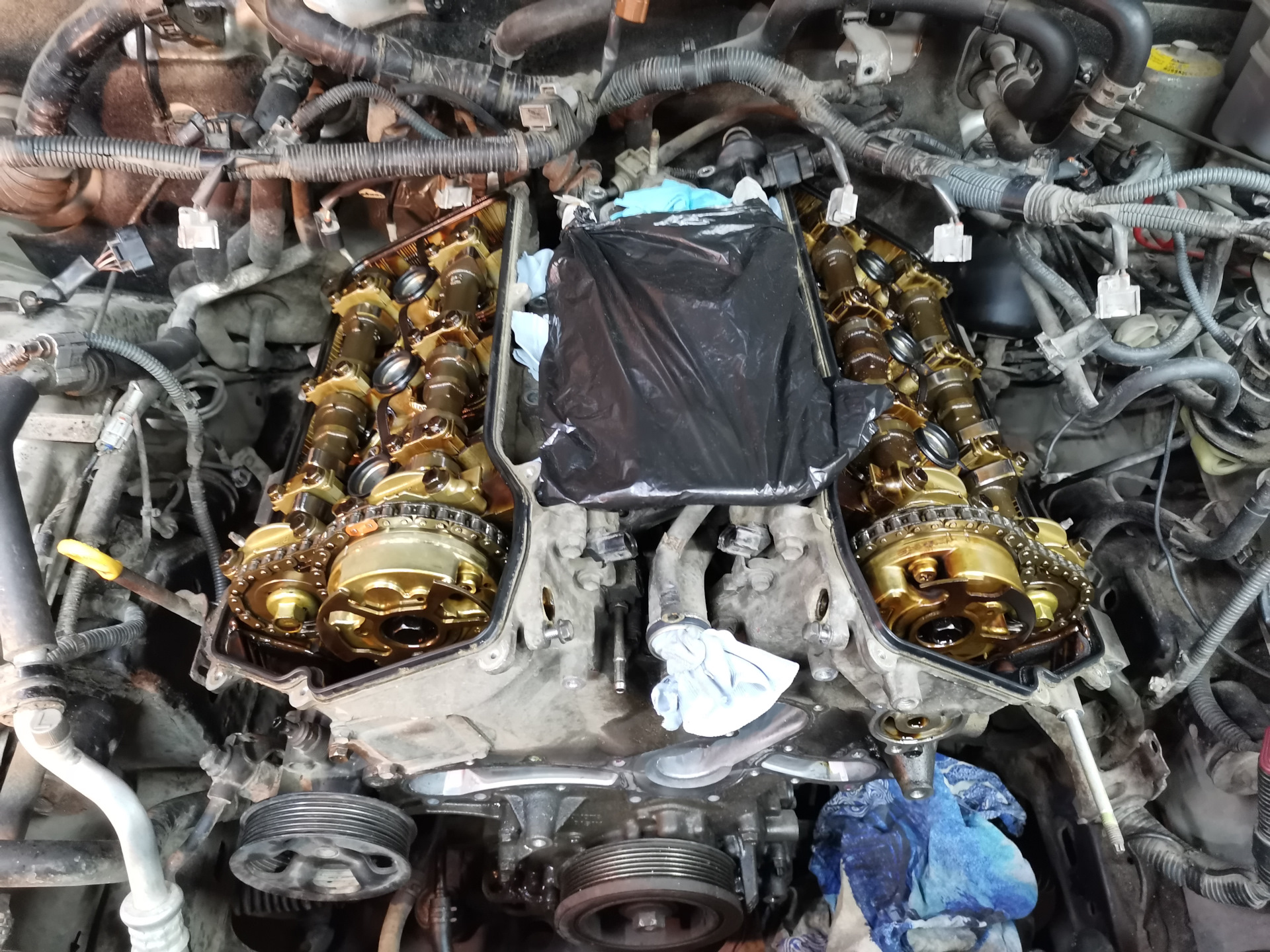 Самостоятельная замена цепи ГРМ 1GR — Toyota Land Cruiser Prado 120 ...