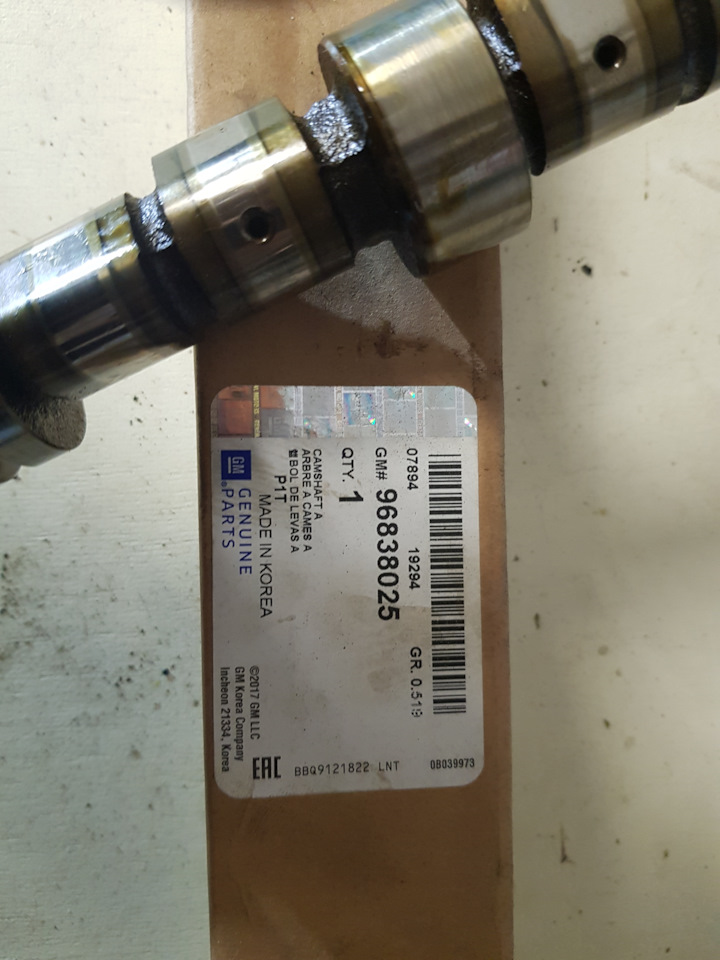 96838025 Распредвал двигателя GM | Запчасти на DRIVE2