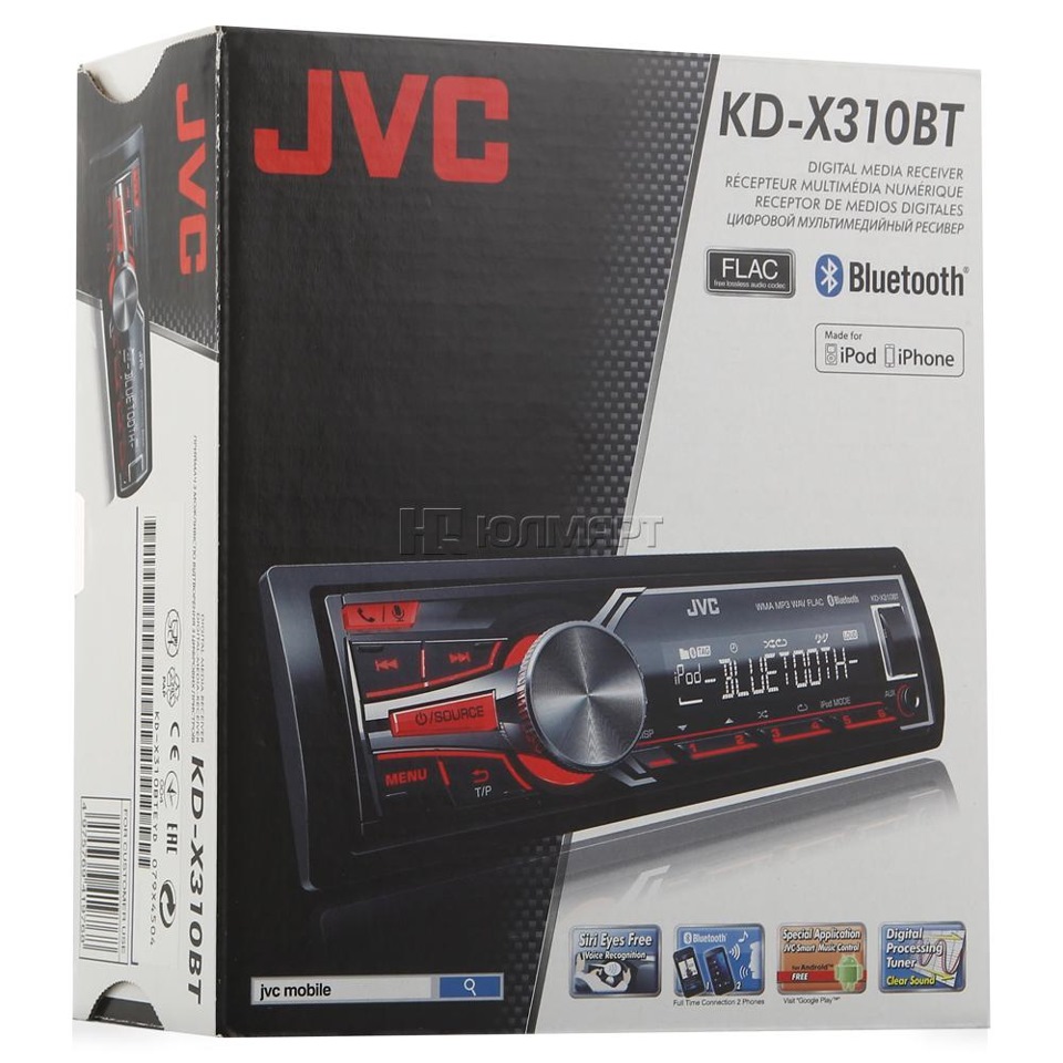 Магнитола JVC KD-X310BT — Renault Sandero 1G, 1,6 л, 2014 года | автозвук | DRIVE2