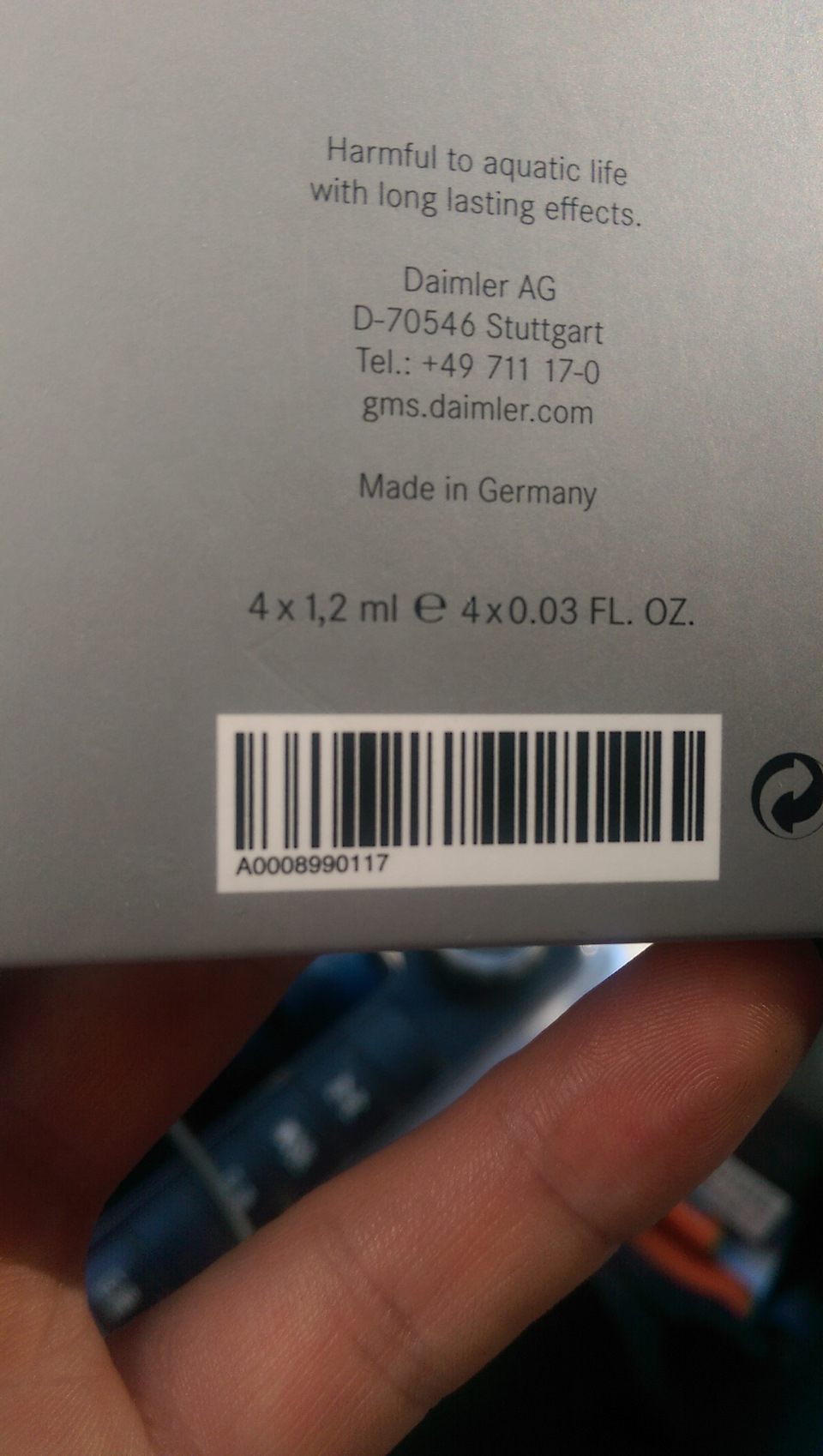 A0008990117 Набор пробников ароматизаторов Mercedes | Запчасти на DRIVE2