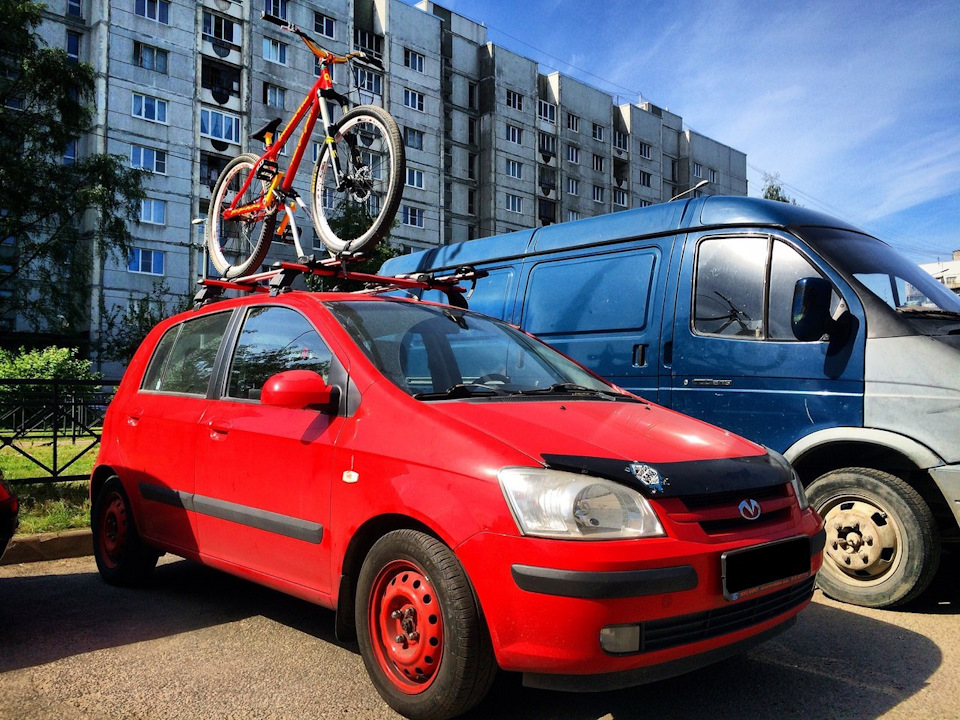 Rad Bike & Red Label — Hyundai Getz, 1,3 л, 2004 года | просто так | DRIVE2