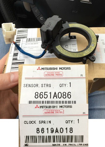 8651A086 Датчик угла поворота руля Mitsubishi | Запчасти на DRIVE2