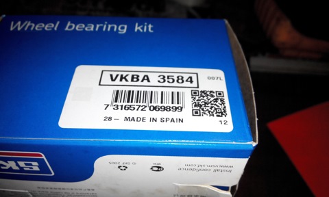 VKBA3584 Комплект подшипника ступицы колеса SKF | Запчасти на DRIVE2