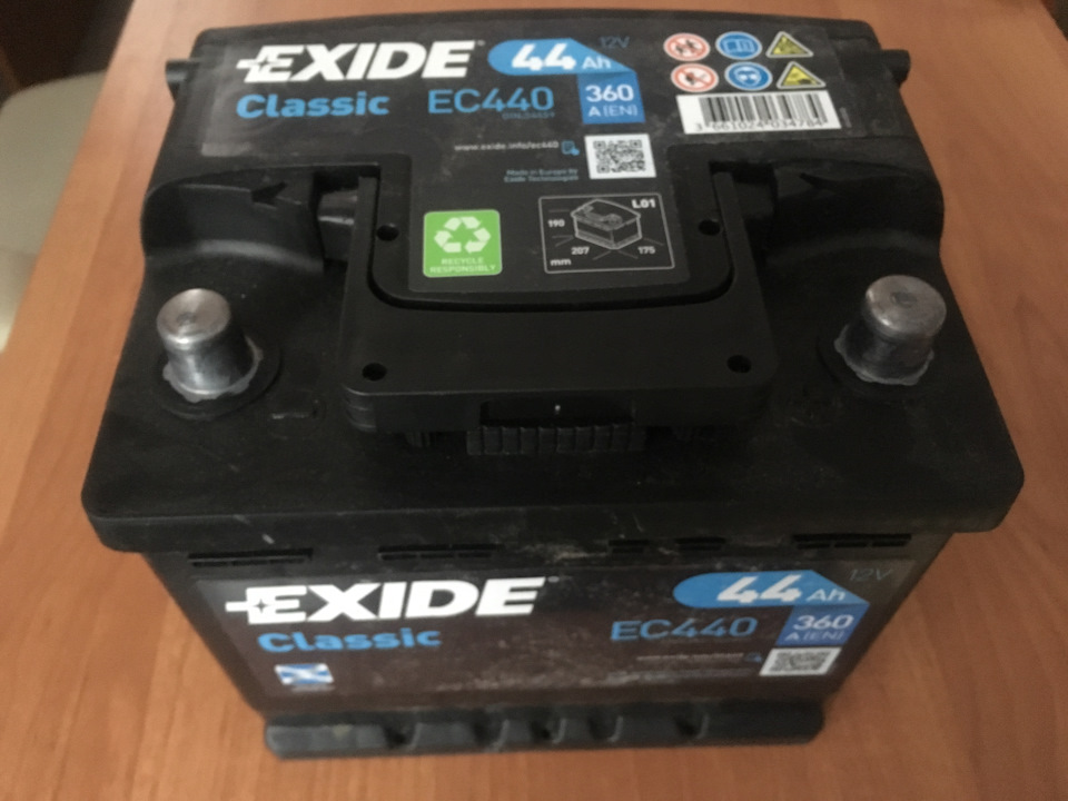 EC440 Аккумуляторная батарея EXIDE | Запчасти на DRIVE2