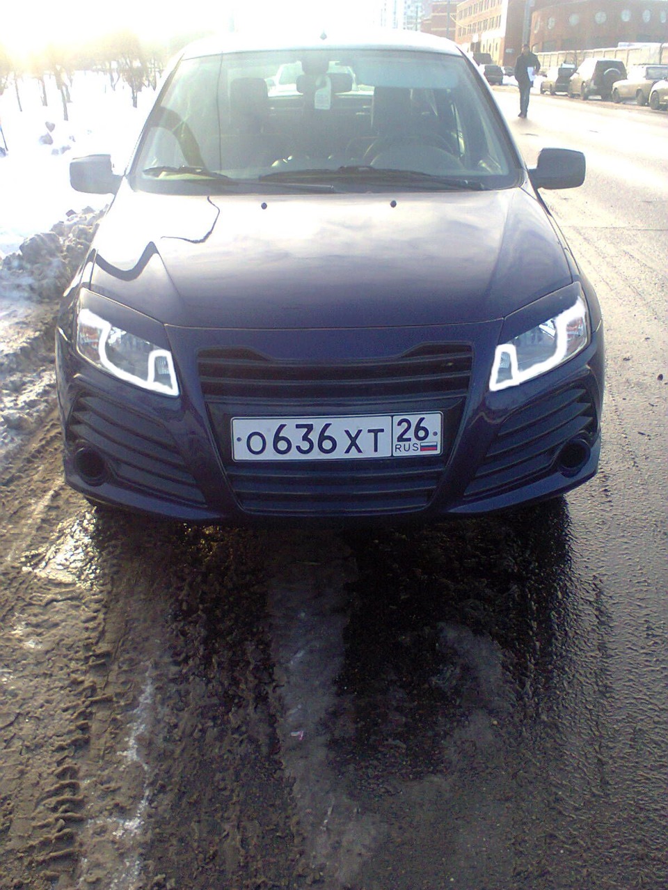 Ангельские глазки — Lada Гранта (1G), 1,6 л, 2013 года | тюнинг | DRIVE2