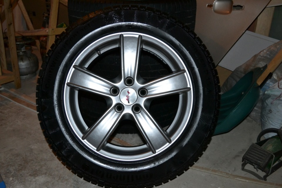 Продам диски R16 и зимнюю резину Continental — Volkswagen Passat B7, 2 ...