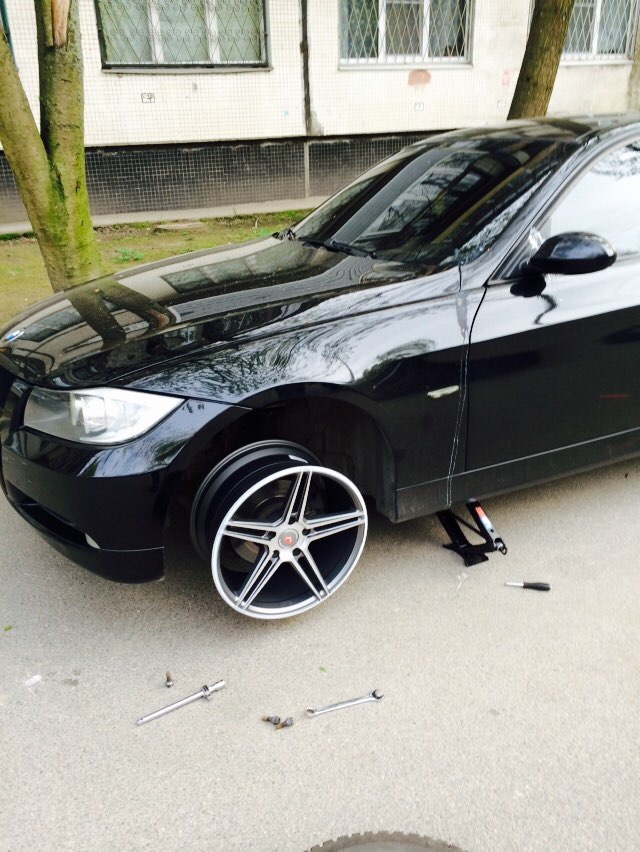 Ну вот и пришли мои r18 😊 — BMW 3 series (E90), 2 л, 2008 года ...