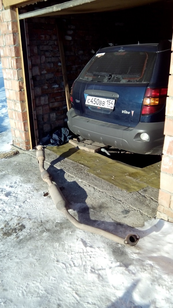 Удаление катализатора — Pontiac Vibe (1G), 1,8 л, 2002 года | своими ...