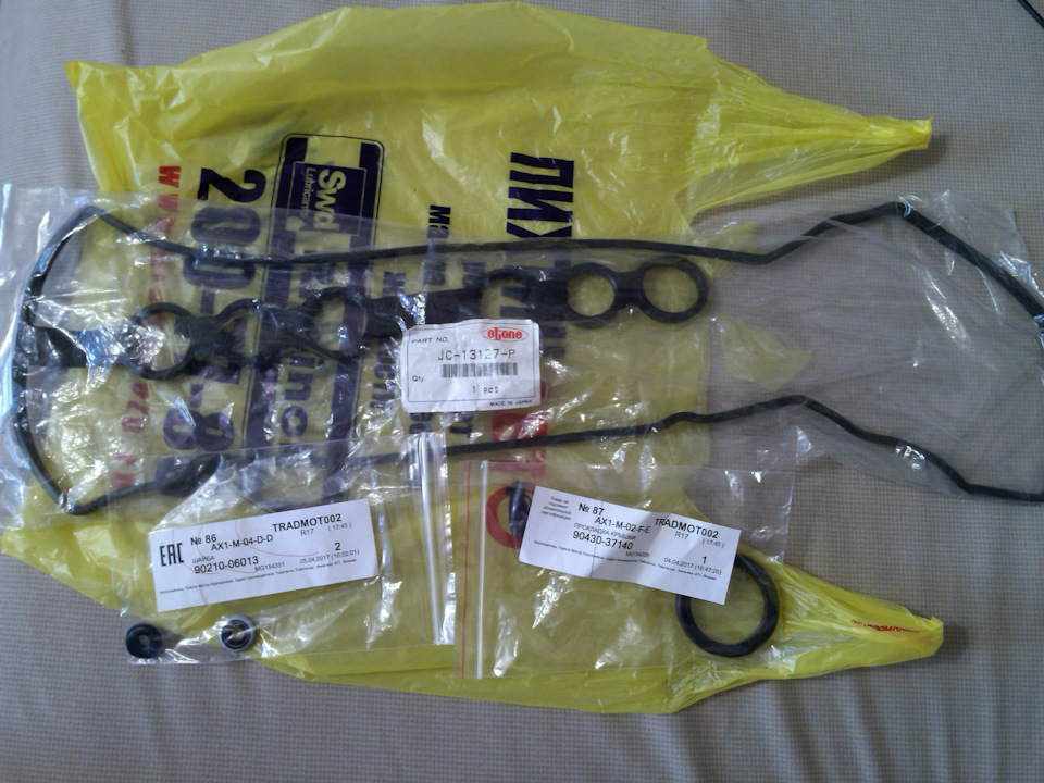 замена прокладки крышки клапанов или вскрыл 4ZZ-FE — Toyota Corolla ...