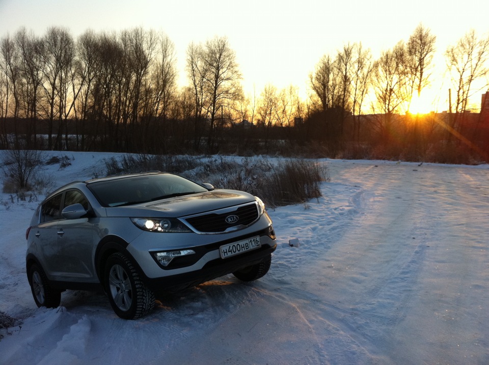 Зимние фото — KIA Sportage (3G), 2 л, 2010 года | фотография | DRIVE2