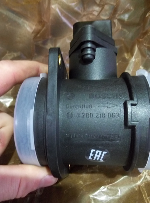 0280218063 Датчик массового расхода воздуха BOSCH | Запчасти на DRIVE2