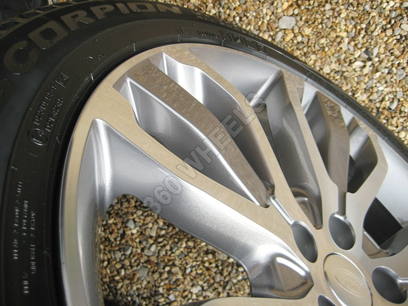 Genuine 2013 New Range Rover Sport 21" 5 Split Spoke Silver Diamoind ...