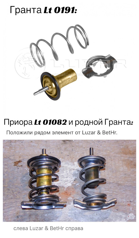 LT0191 Термостат для автомобилей Гранта/Datsun on-Do (термоэлемент ...