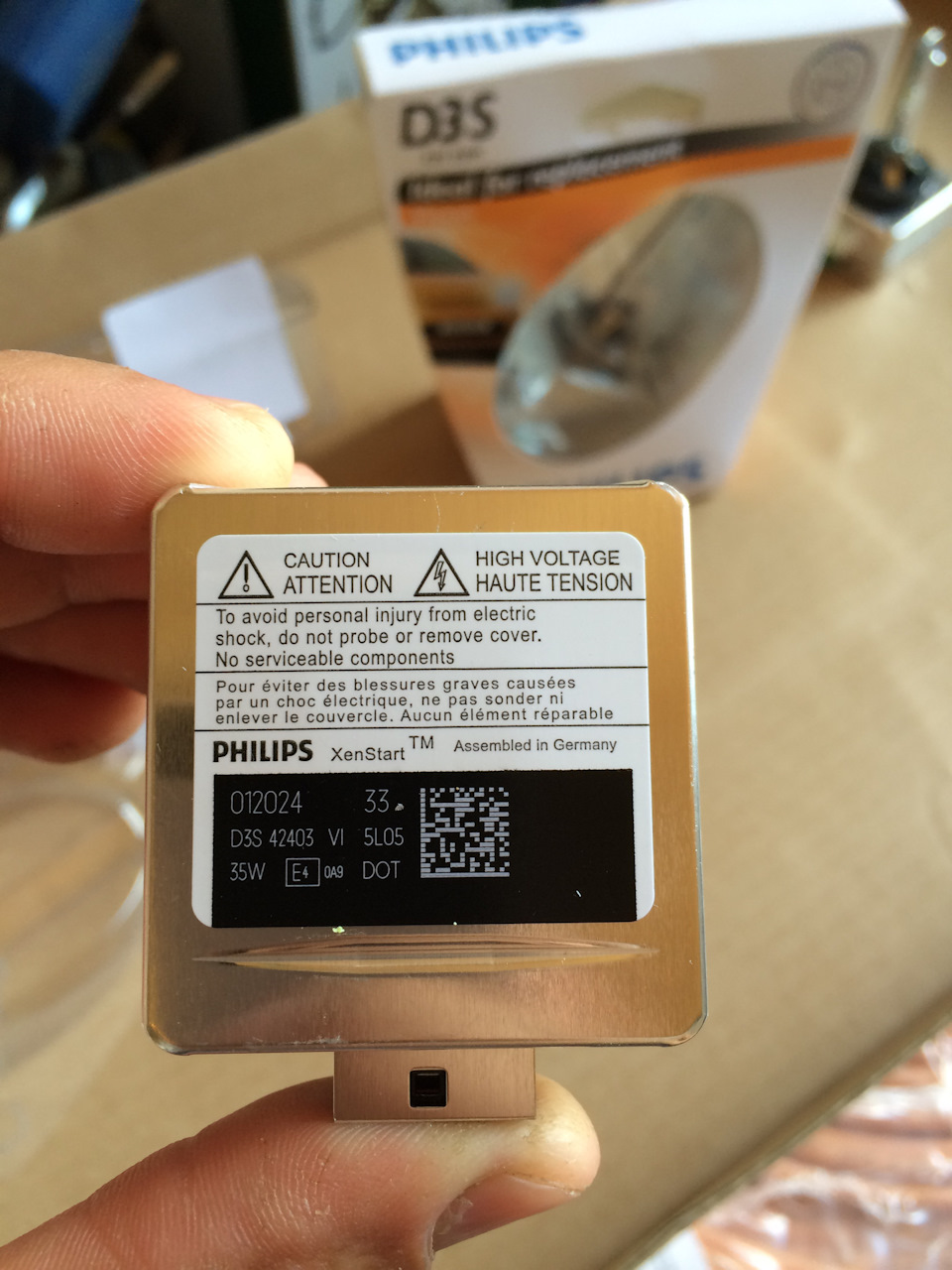 42403VI Лампа газоразрядная (D3S 42V 35W PK32d-5 6000K) PHILIPS ...