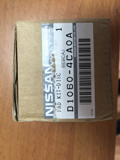 D10604CA0A КОЛОДКИ ДИСКОВЫЕ ПЕРЕДНИЕ КОМПЛЕКТ J11/X-TRAIL (T32) NISSAN ...