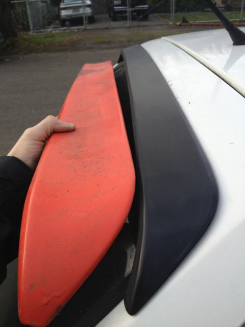 Votex Rear Roof Spoiler — Volkswagen Golf Mk2, 9,9 л, 1990 года | аксессуары | DRIVE2