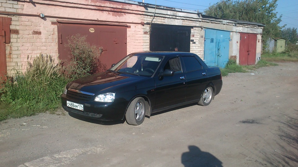 занижение -70 — Lada Приора седан, 1,6 л, 2008 года | тюнинг | DRIVE2