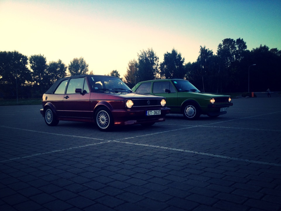 Youngtimer Rally Track Day 2014 — Volkswagen Golf Cabriolet Mk1, 1,8 л, 1992 года | просто так ...