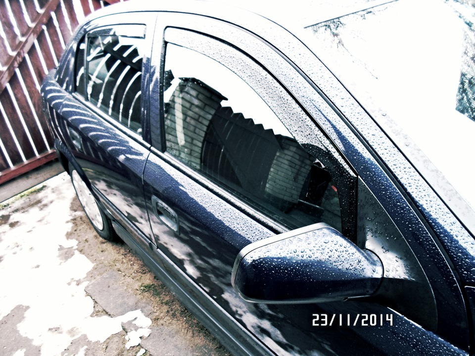 Установка ветровиков — Opel Astra G, 2 л, 2001 года | стайлинг | DRIVE2