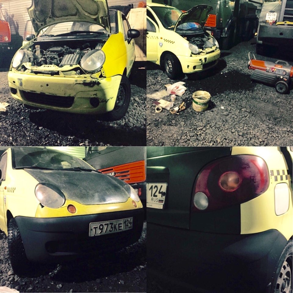 Передний бампер — Daewoo Matiz (M100/M150), 0,8 л, 2009 года | кузовной ...