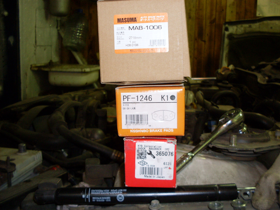 Ревизия и ремонт передней подвески — Toyota Mark II (80), 2,5 л, 1989 ...